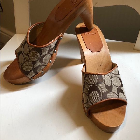 Coach | Shoes | Coach Signature Heels | Poshmark